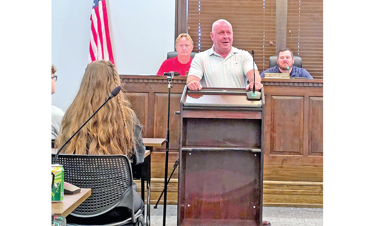 Taylor visits commissioners | The Tribune